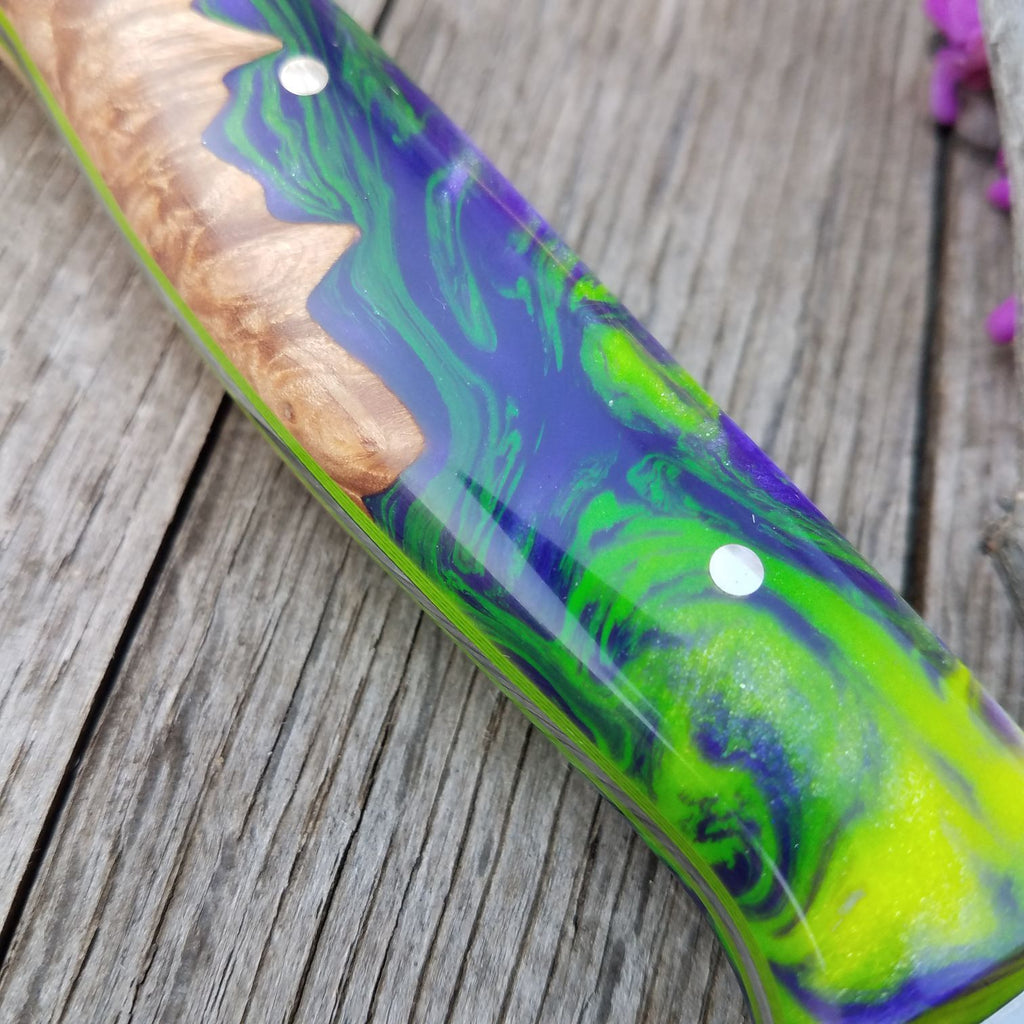 NORA #1458 - 6.5 Inch Utility - "Zombie Night" Shokwood – Nora Knives