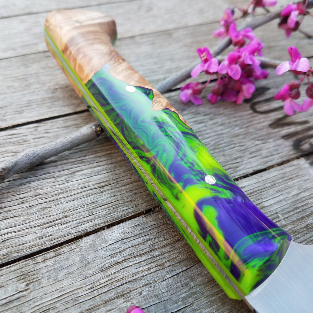 NORA #1458 - 6.5 Inch Utility - "Zombie Night" Shokwood – Nora Knives