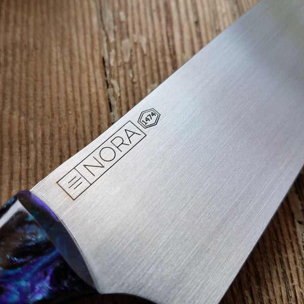 NORA #1474 - 7 Inch Line Slayer - Dark Matter Shokwood – Nora Knives