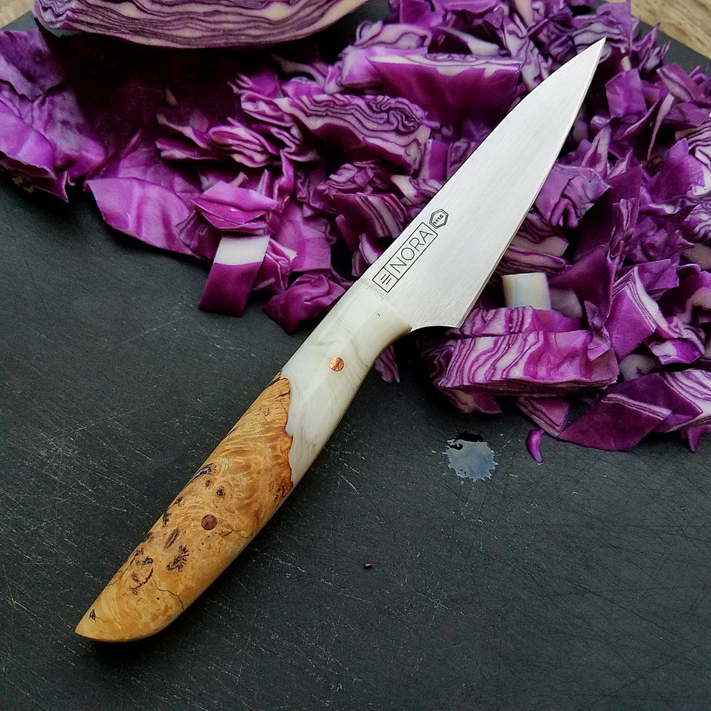 NORA #1115 - 3.5' Paring - White Shokwood – Nora Knives