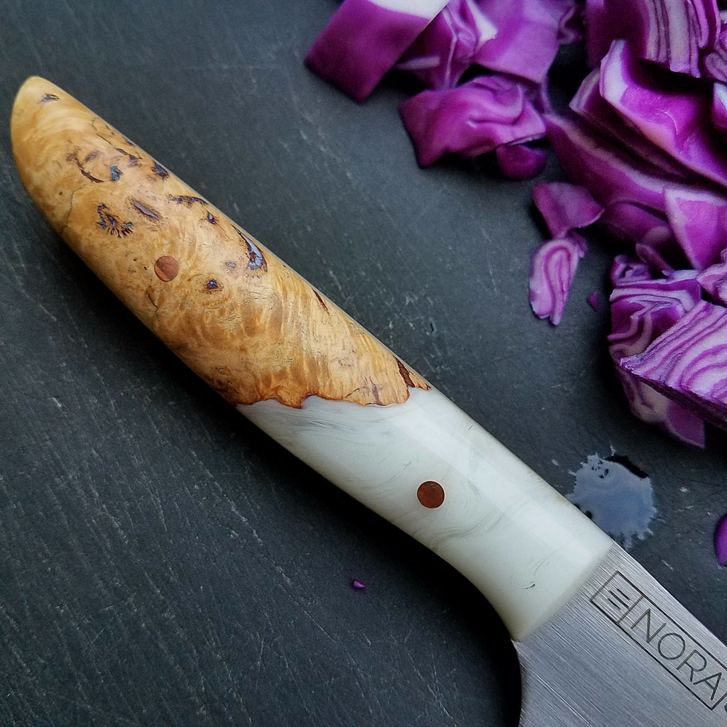 NORA #1115 - 3.5' Paring - White Shokwood – Nora Knives