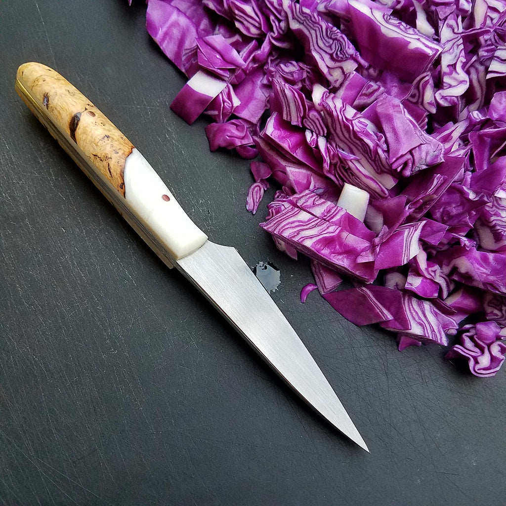NORA #1115 - 3.5' Paring - White Shokwood – Nora Knives