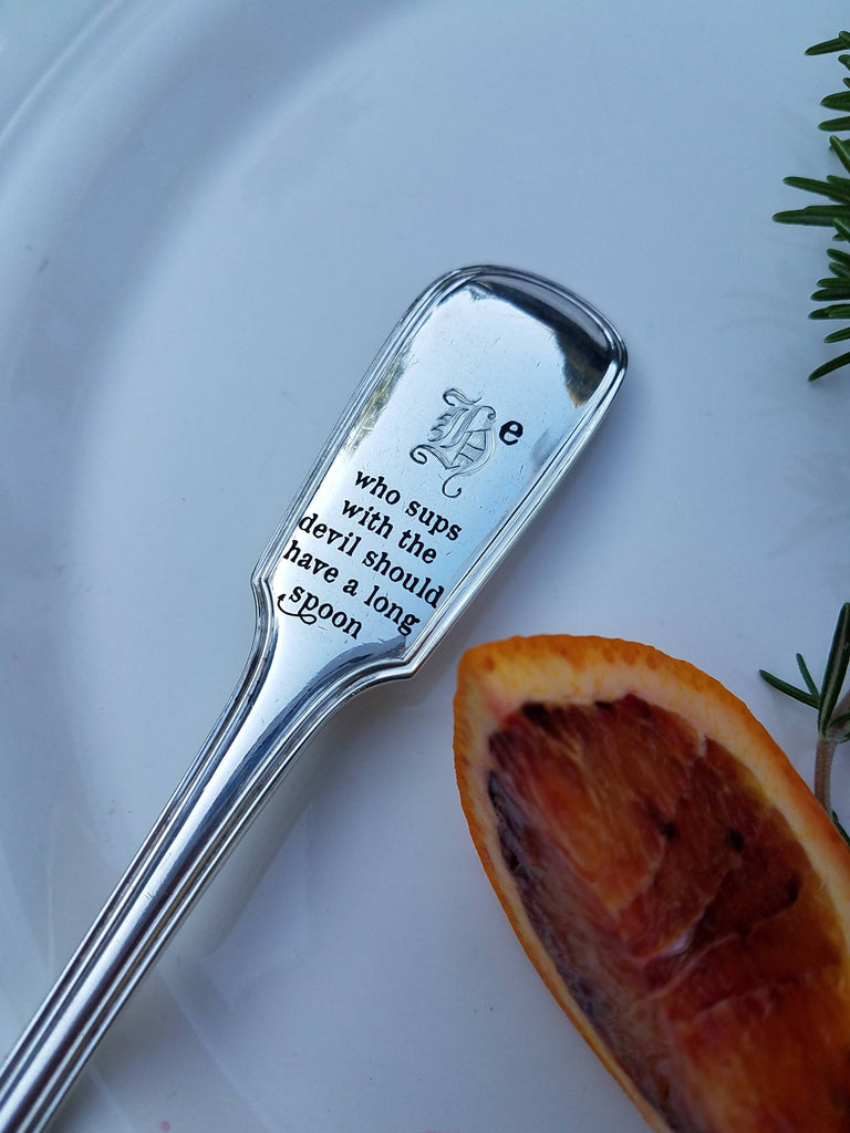 Vintage Spoon - He who sups with the devil... – Nora Knives